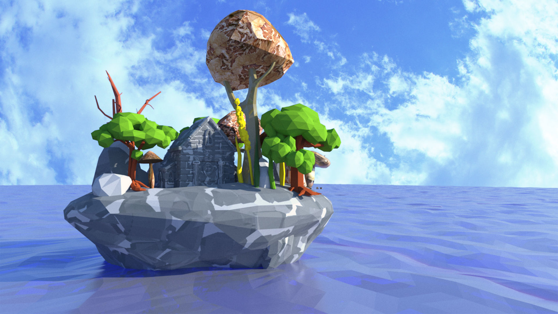 Magic Island 3D model | CGTrader