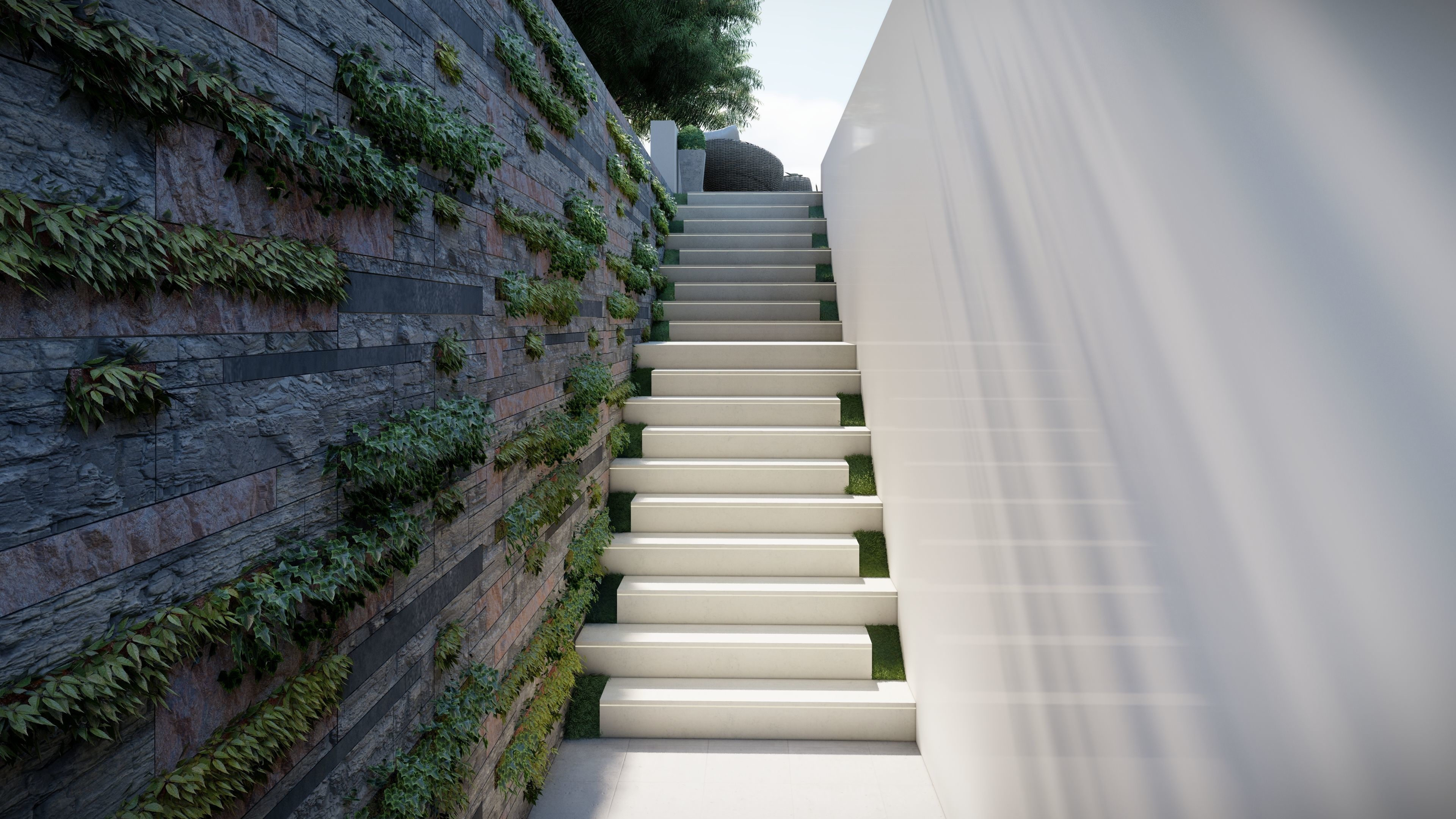 Roof top landscape design with conservatory 3d model 3D model | CGTrader