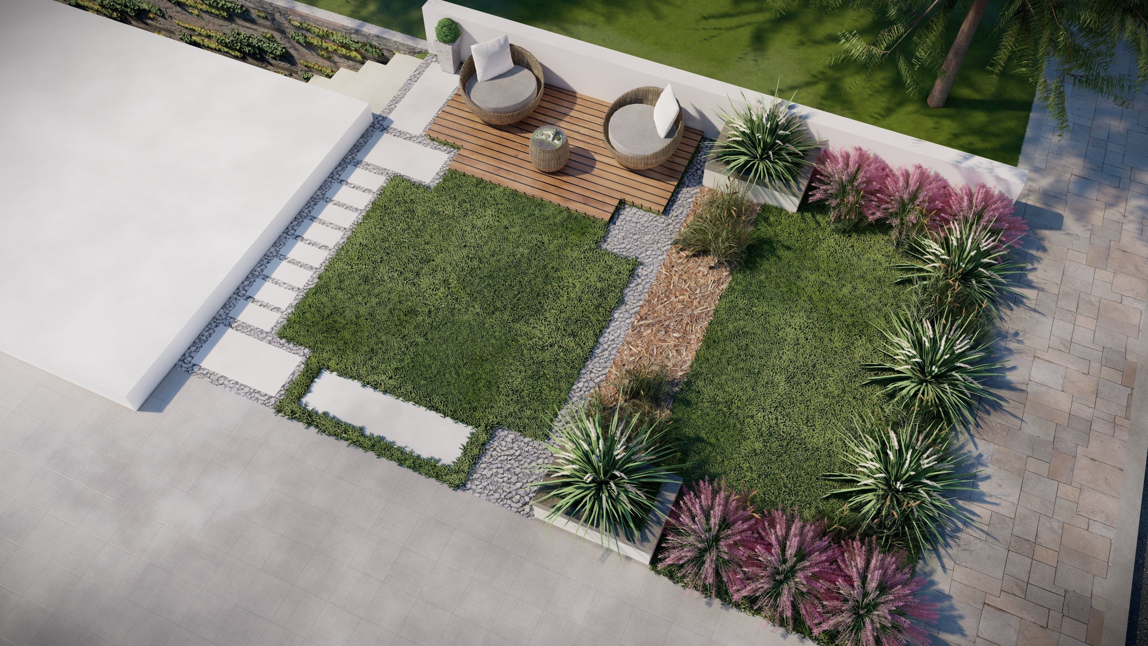 Roof top landscape design with conservatory 3d model 3D model | CGTrader