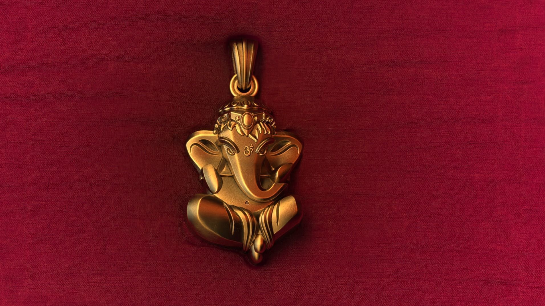 Ganesha pillayar Pendant 3D model 3D printable | CGTrader