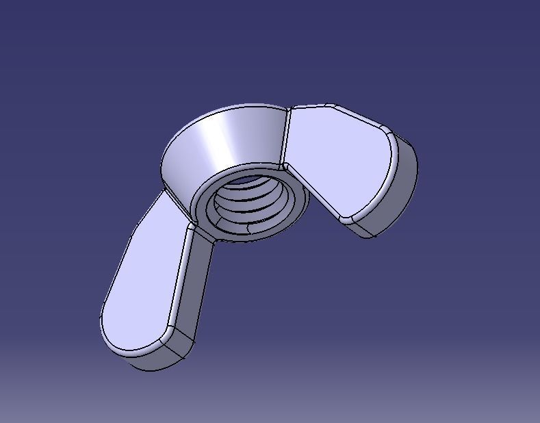 M4 Wing Nuts 3D model 3D printable | CGTrader