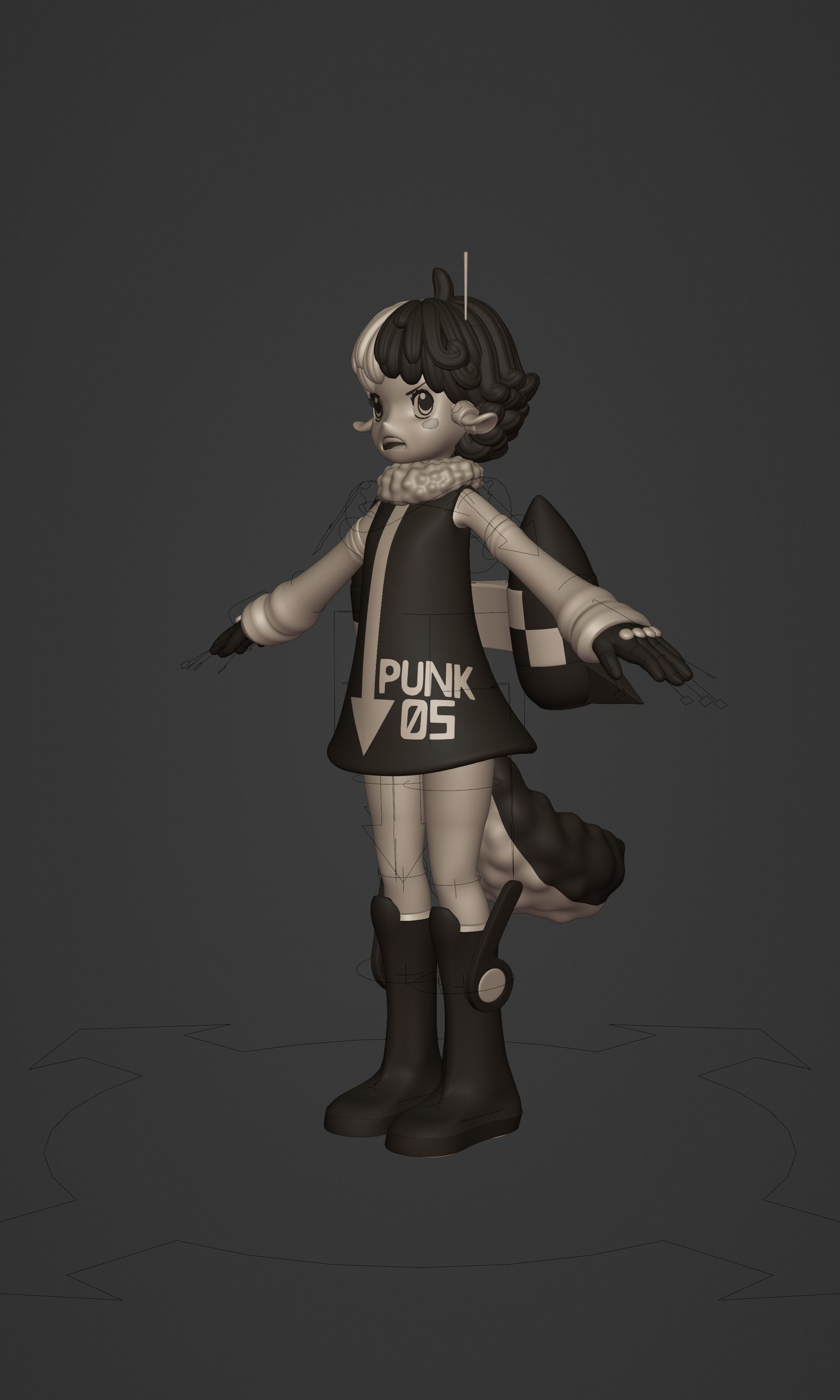 3D model ONE PIECE VEGAPUNK ATLAS FIGURE SCULPT VR / AR / low-poly ...