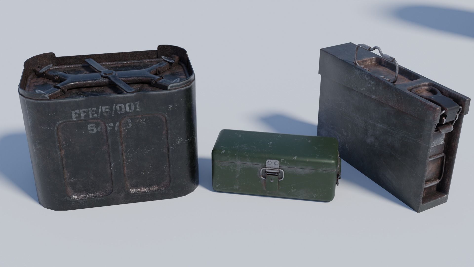 3D model Army and Industrial Prop Pack VR / AR / low-poly | CGTrader