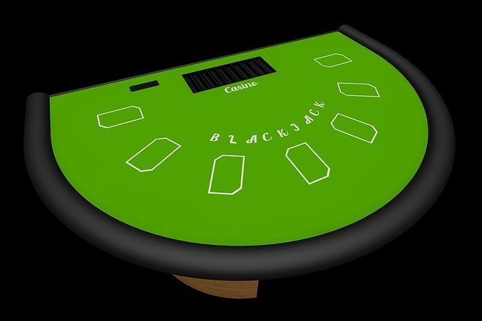 Blackjack table 3D model | CGTrader