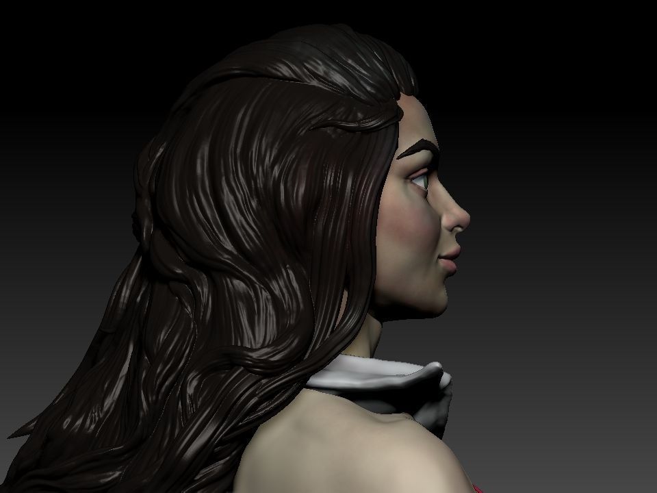 Vampirella woman riding lion 3D model 3D printable | CGTrader