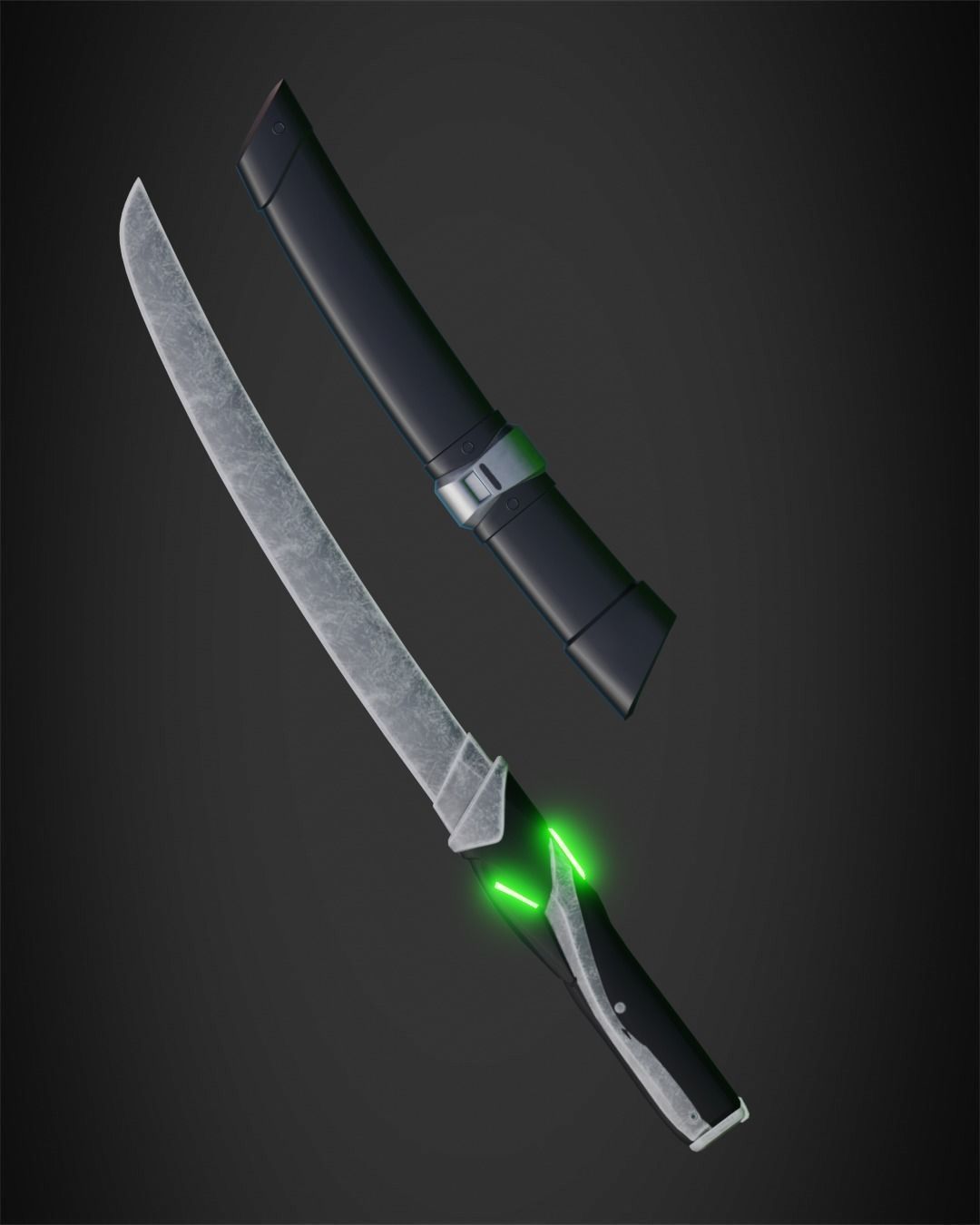Overwatch 2 Genji Tanto 3D print model 3D model 3D printable | CGTrader