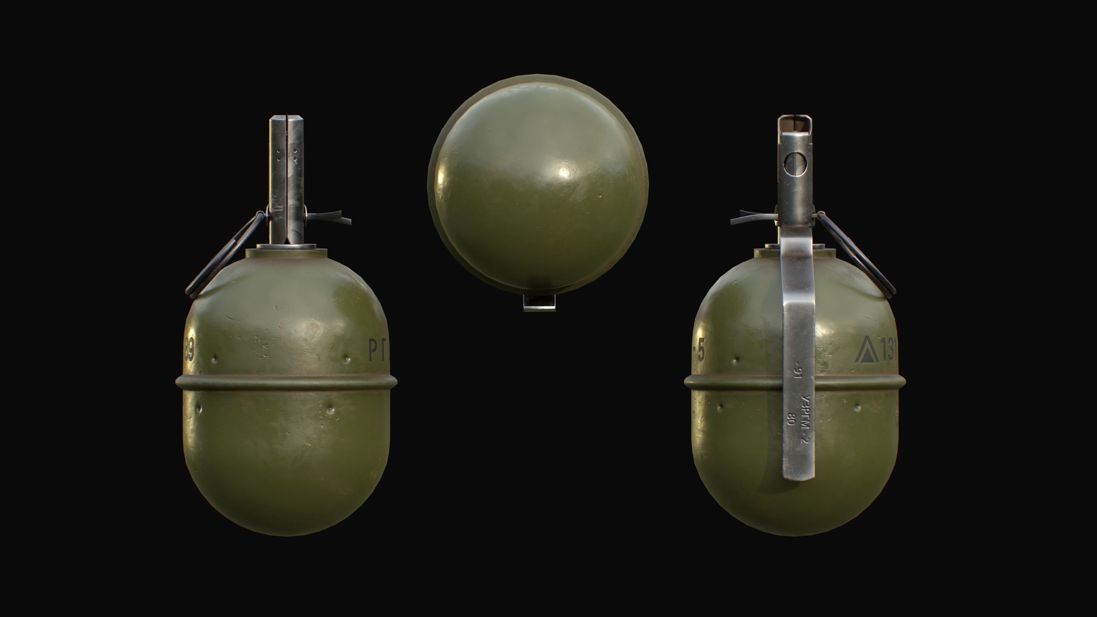 3D model Soviet hand Grenade RGD-5 VR / AR / low-poly | CGTrader