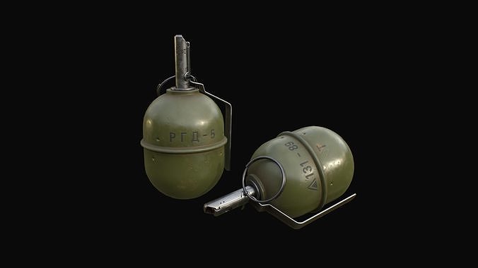 3D model Soviet hand Grenade RGD-5 VR / AR / low-poly | CGTrader