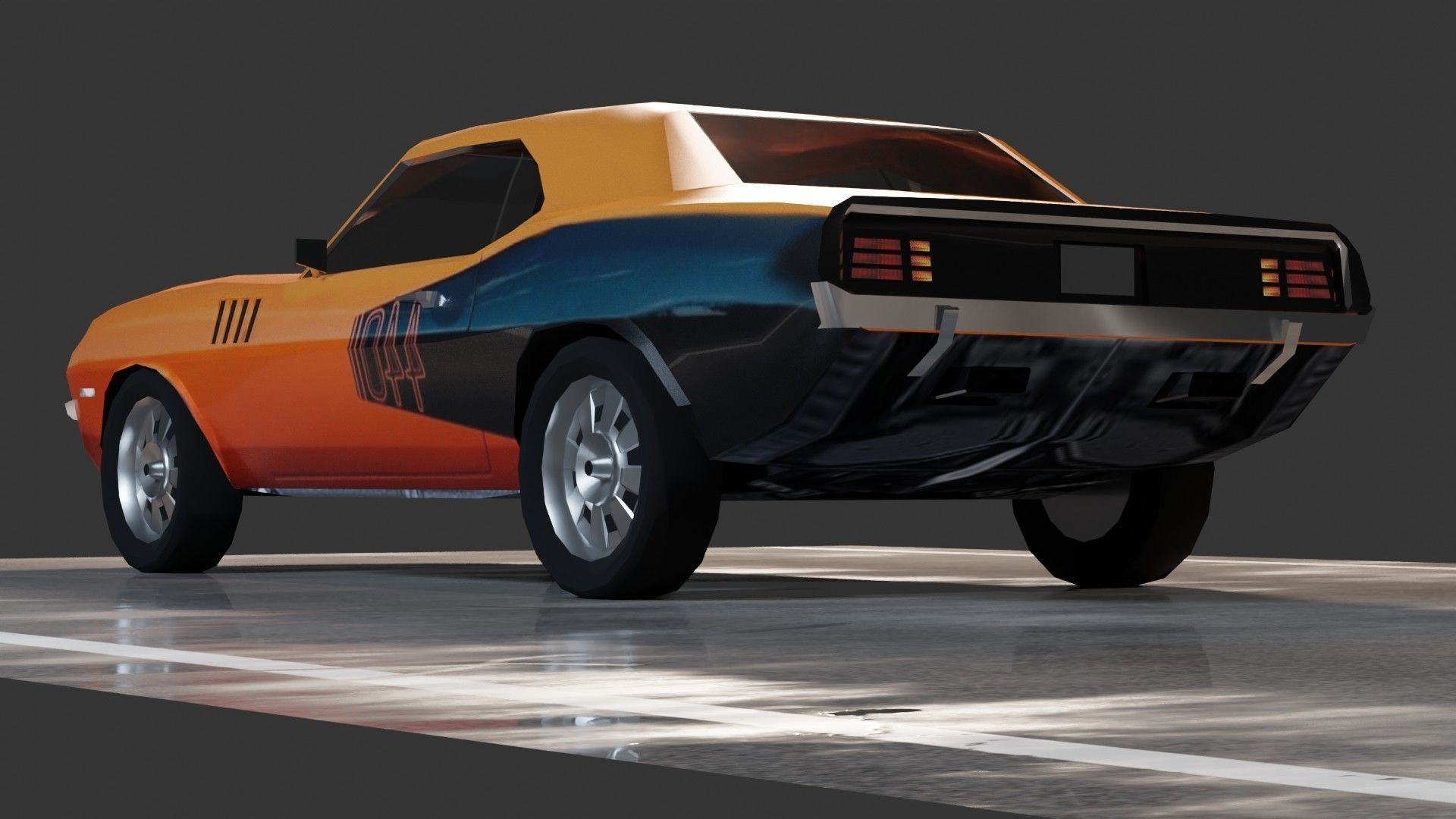 3D model Plymouth Barracuda 1971 VR / AR / low-poly | CGTrader