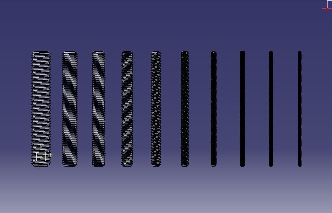 M3 to M20 x 120mm Threaded Bars 3D model 3D printable | CGTrader