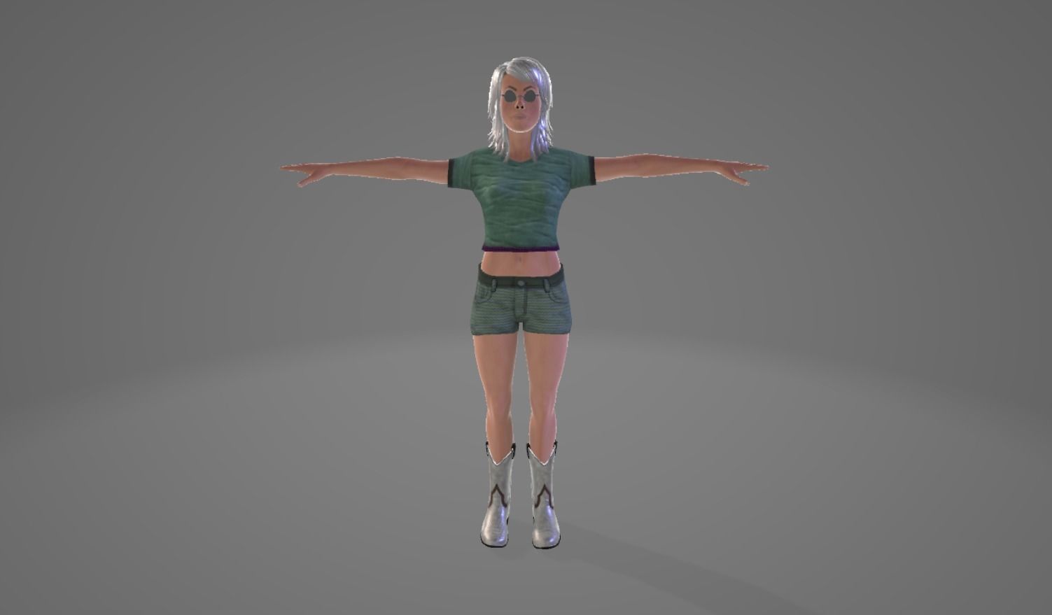 3D model fully rigged girl character VR / AR / low-poly | CGTrader