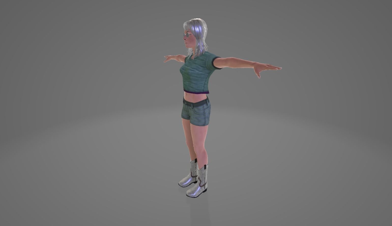 3D model fully rigged girl character VR / AR / low-poly | CGTrader