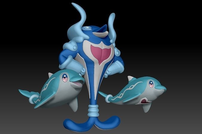 Pokemon Finizen Palafin 3D model 3D printable | CGTrader