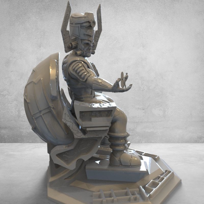 GALACTUS ON THRONE 3D model 3D printable | CGTrader