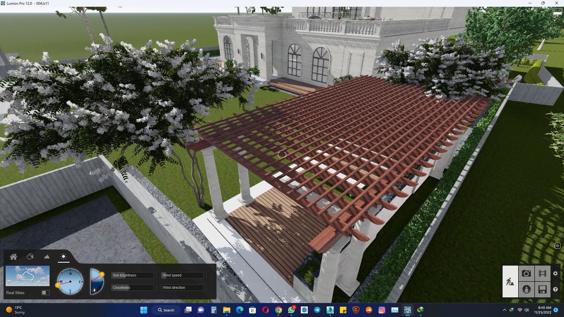 Neoclassical House design with roof top landscape 3D model | CGTrader