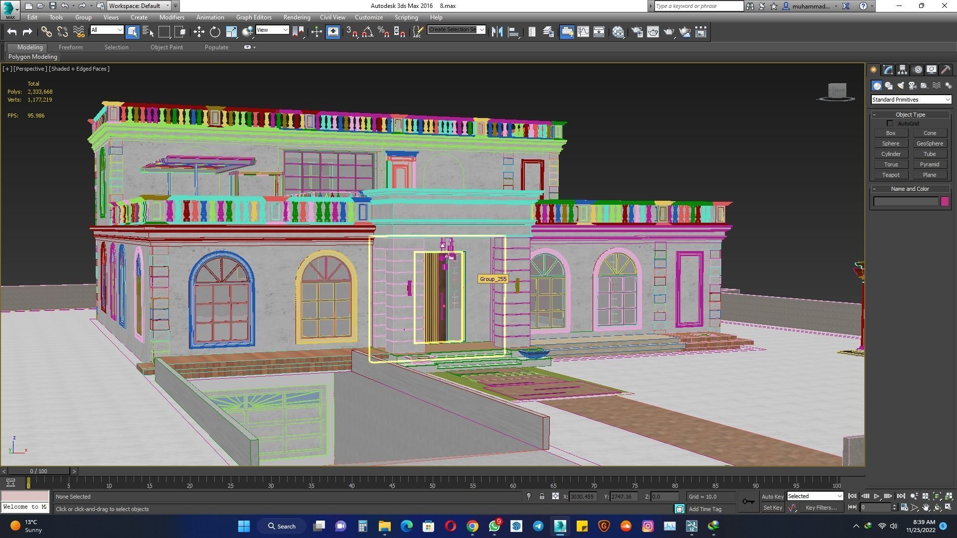 Neoclassical House design with roof top landscape 3D model | CGTrader