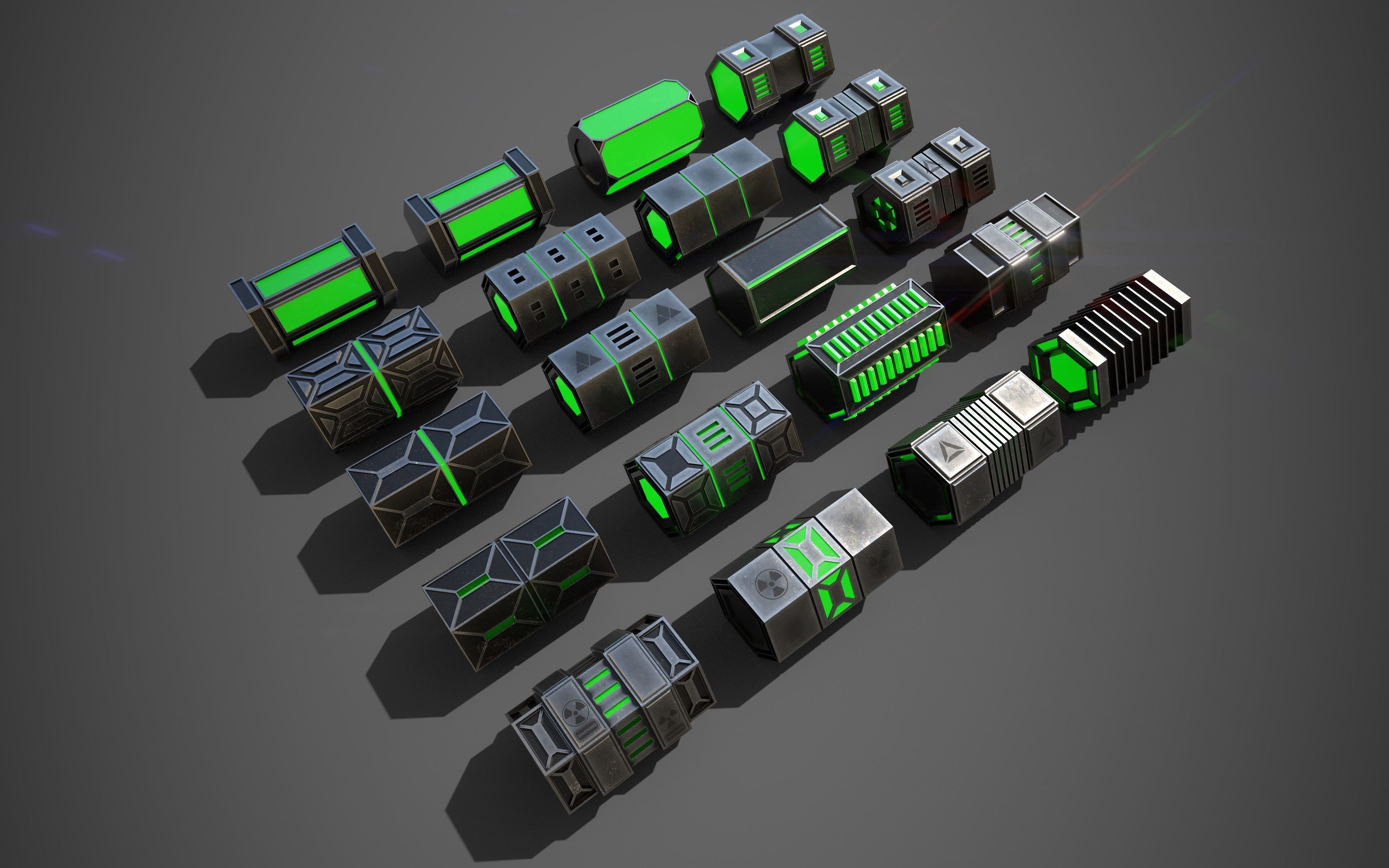 3D model NGon Box Collection Metal VR / AR / low-poly | CGTrader