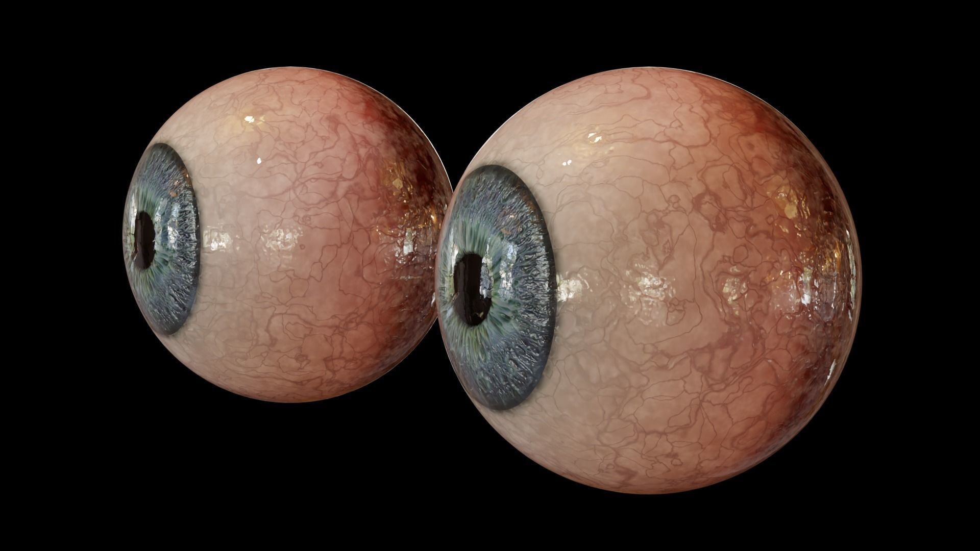 Hyper-Realistic Eye Rig - Blender 3D model rigged | CGTrader