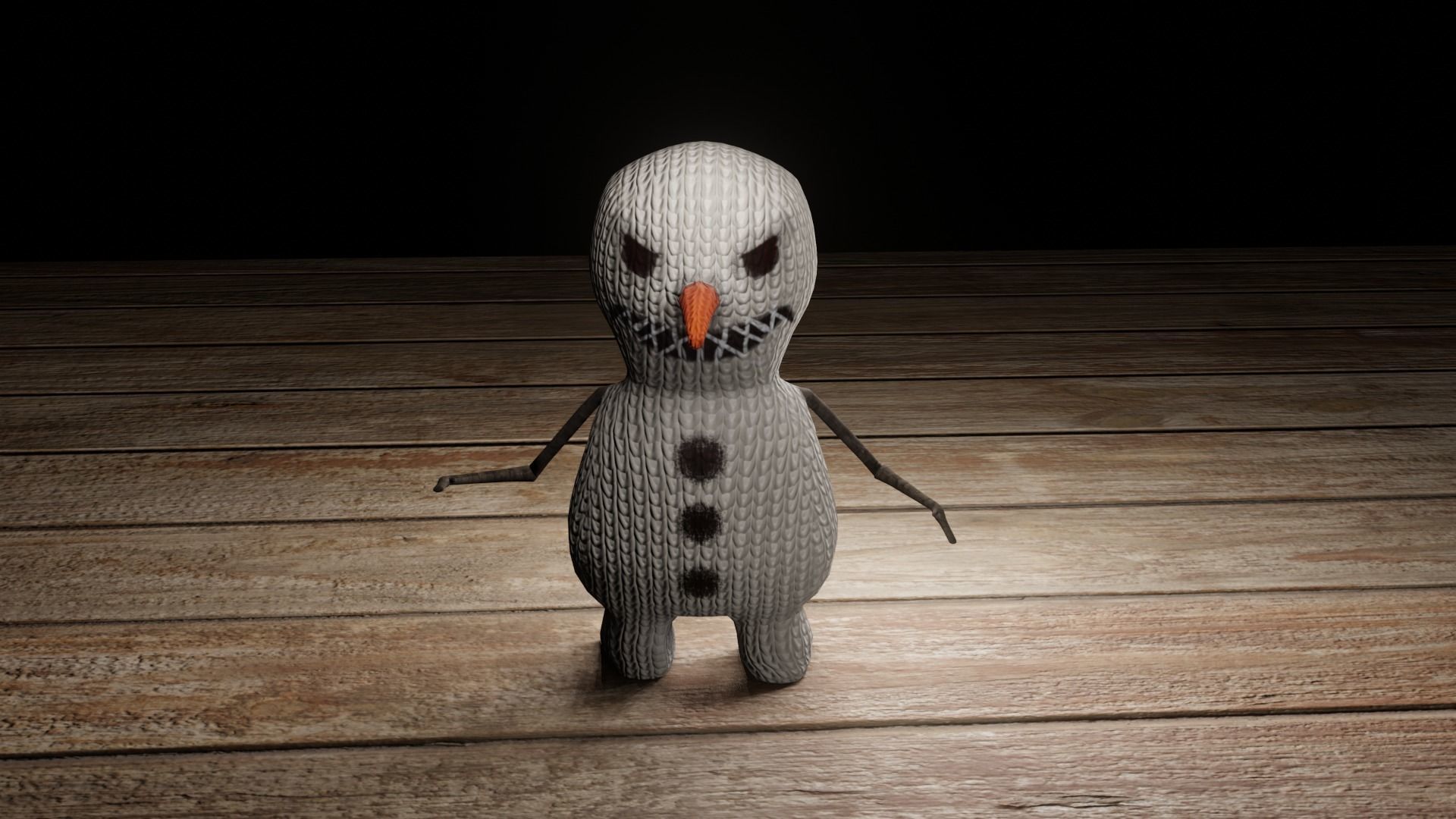 3D model Evil snowman VR / AR / low-poly | CGTrader