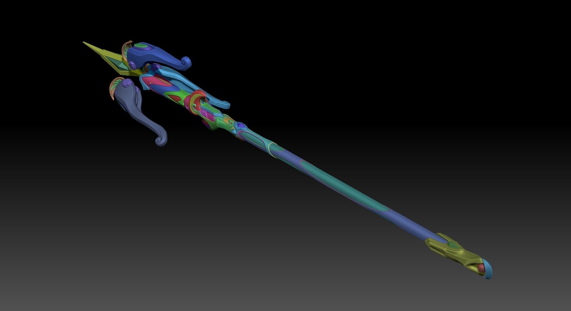 Atlantic Mercy Staff 3D model 3D printable | CGTrader