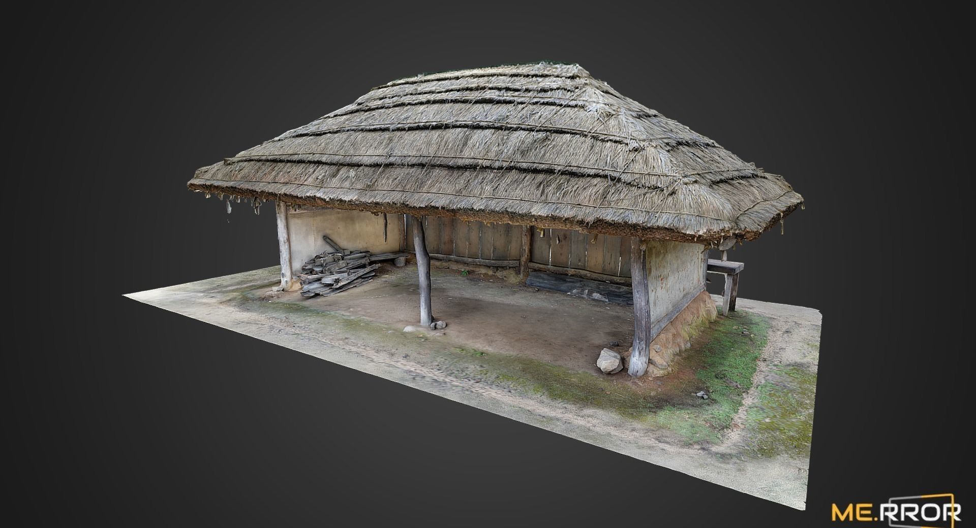 Thatched - Roof House 3D model | CGTrader