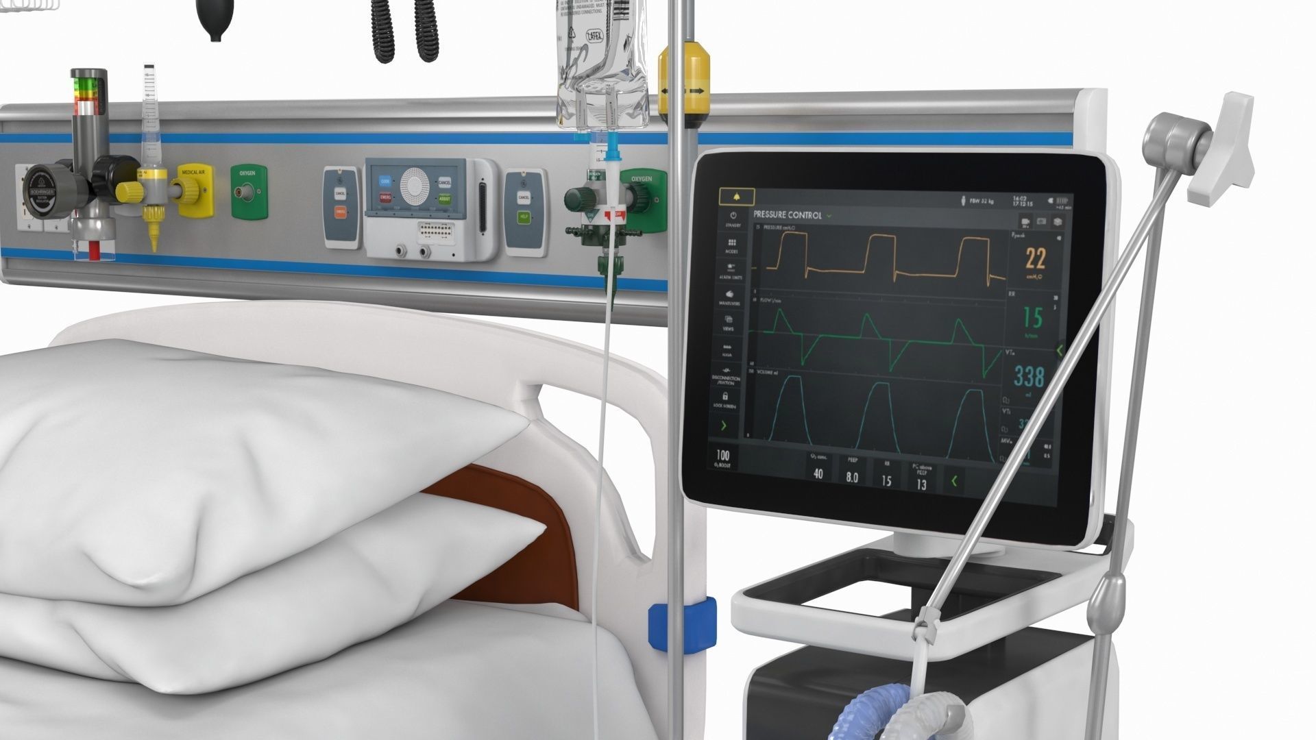 3D model ICU Equipment VR / AR / low-poly | CGTrader