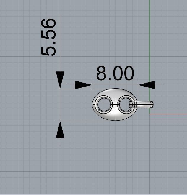 Mariner chain link 3D model 3D printable | CGTrader