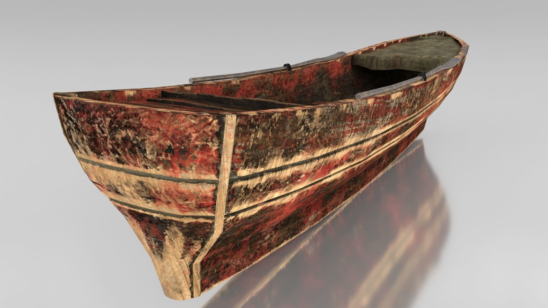 3D model Old Medieval Rowboat VR / AR / low-poly | CGTrader