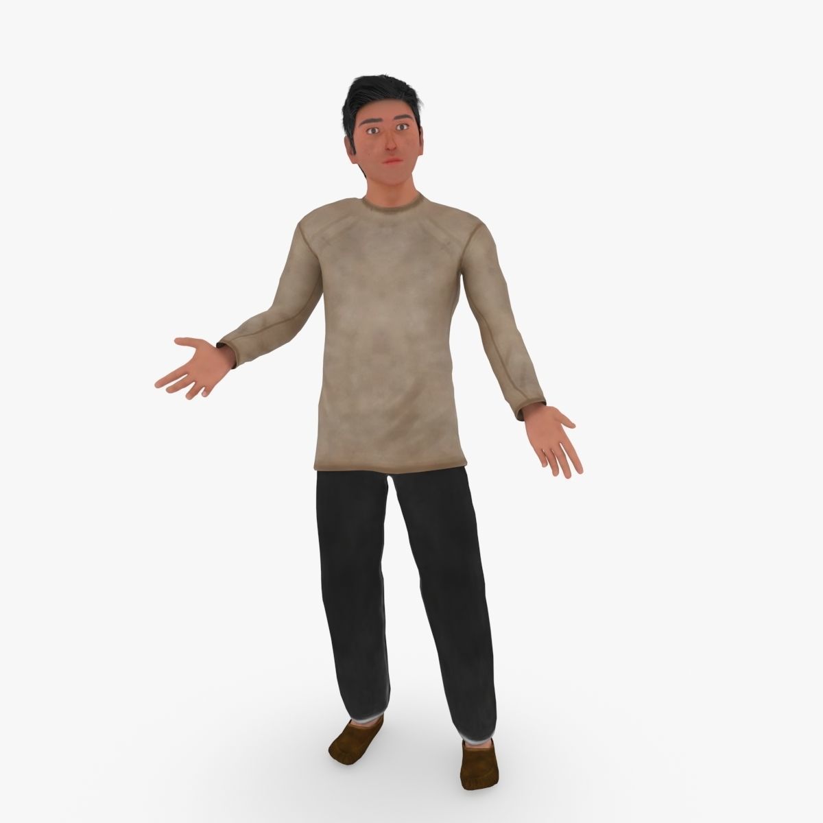 3D model Young Cartoon Man Rigged VR / AR / low-poly | CGTrader