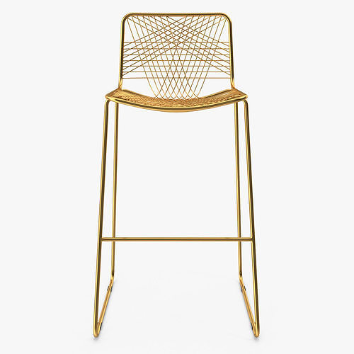 3D model Golden Chair v3 VR / AR / low-poly | CGTrader