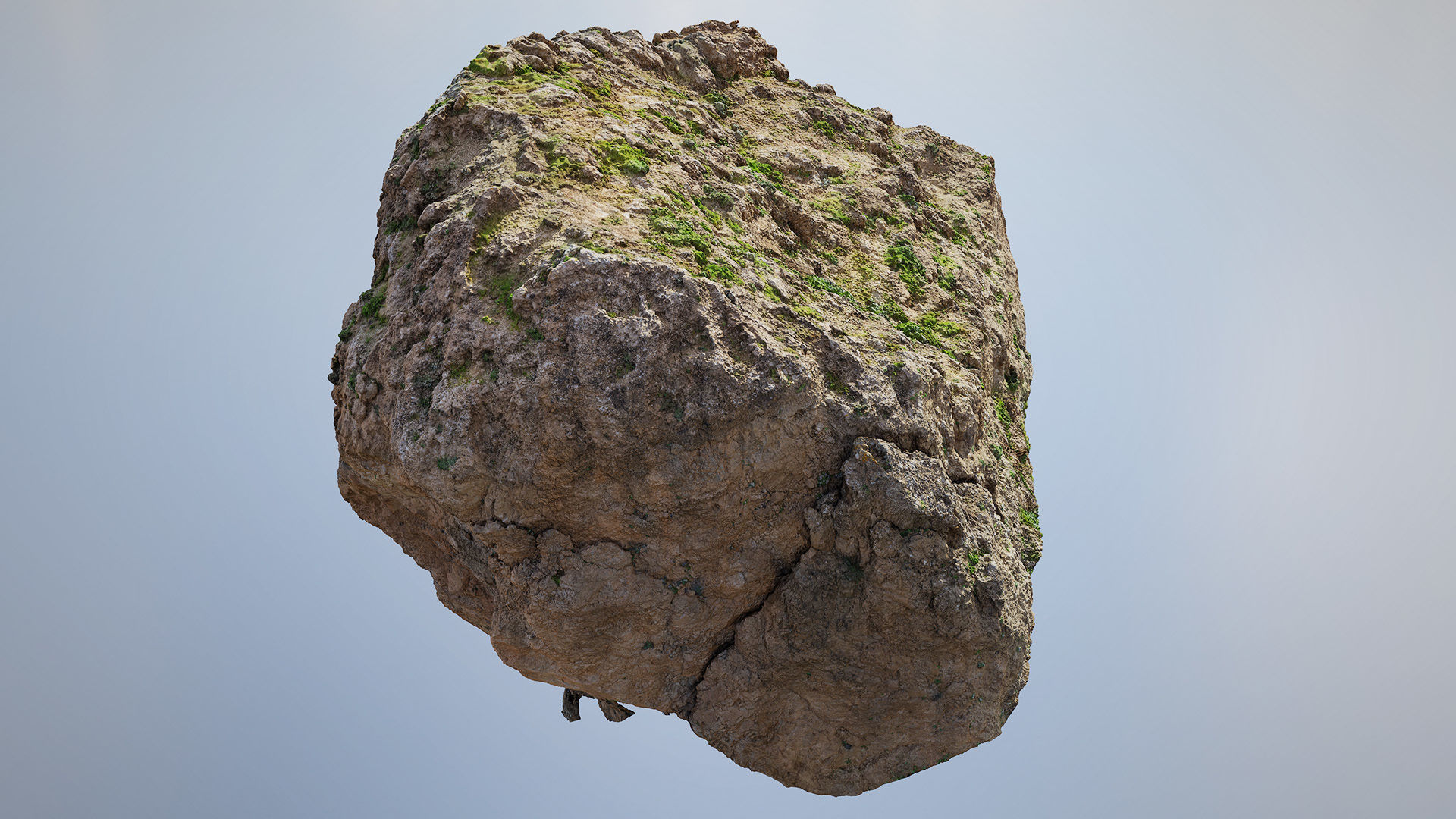 3D model Large Mountain Cliff Boulder PBR Scan VR / AR / low-poly ...