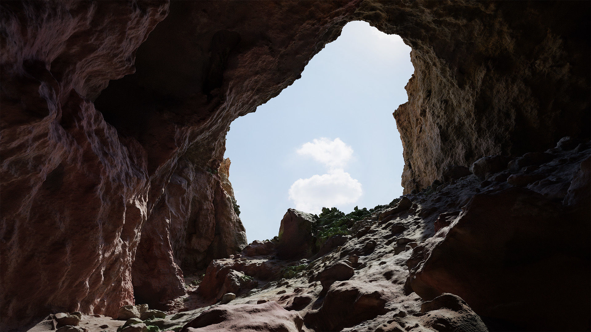 3D model Large Cave Cliff PBR Scan VR / AR / low-poly | CGTrader