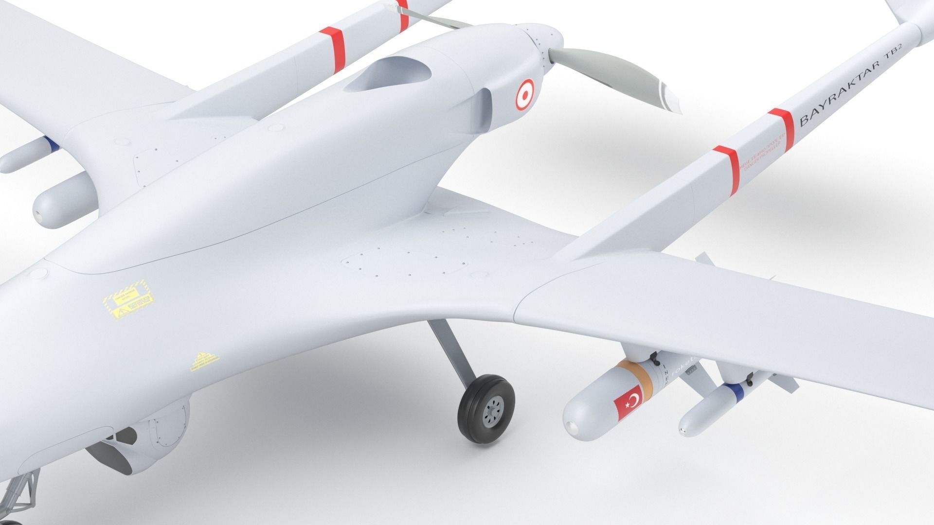 Bayraktar TB2 Turkish Armed Forces Drone 3D model | CGTrader