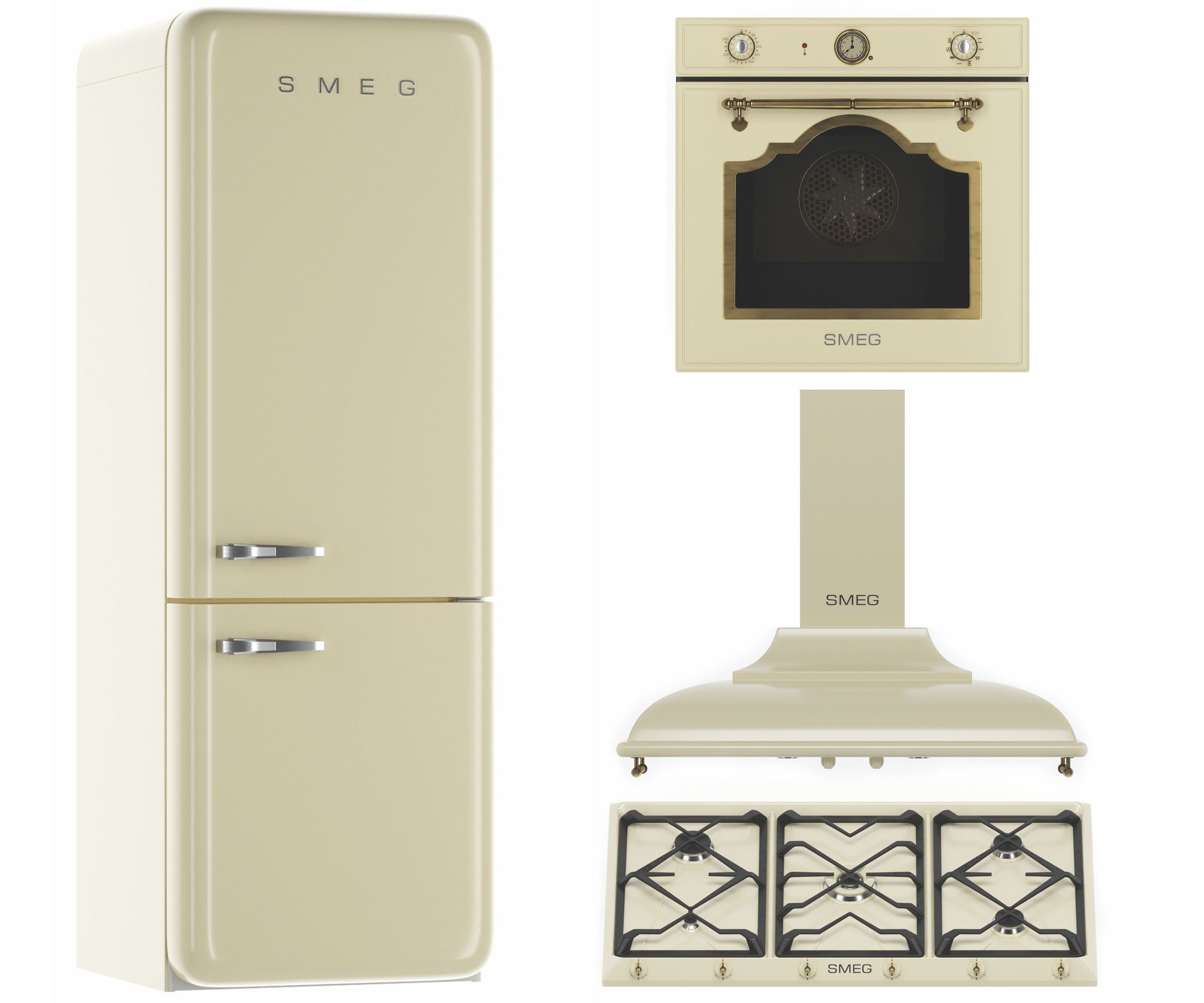 SMEG kitchen appliances 3D model | CGTrader