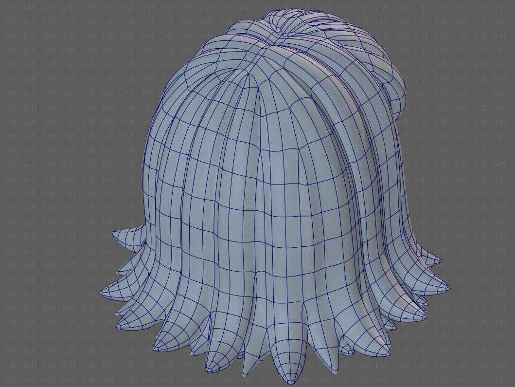 3D model Base Hair for girl V47 VR / AR / low-poly | CGTrader