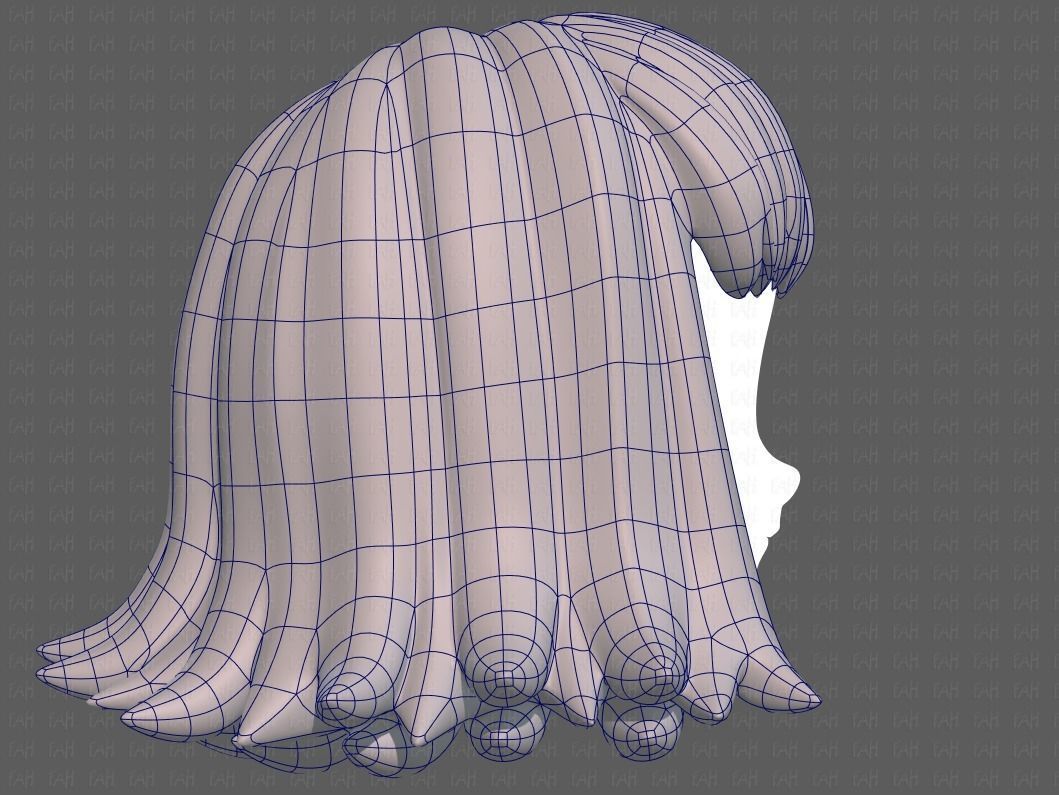 3D model Base Hair for girl V47 VR / AR / low-poly | CGTrader