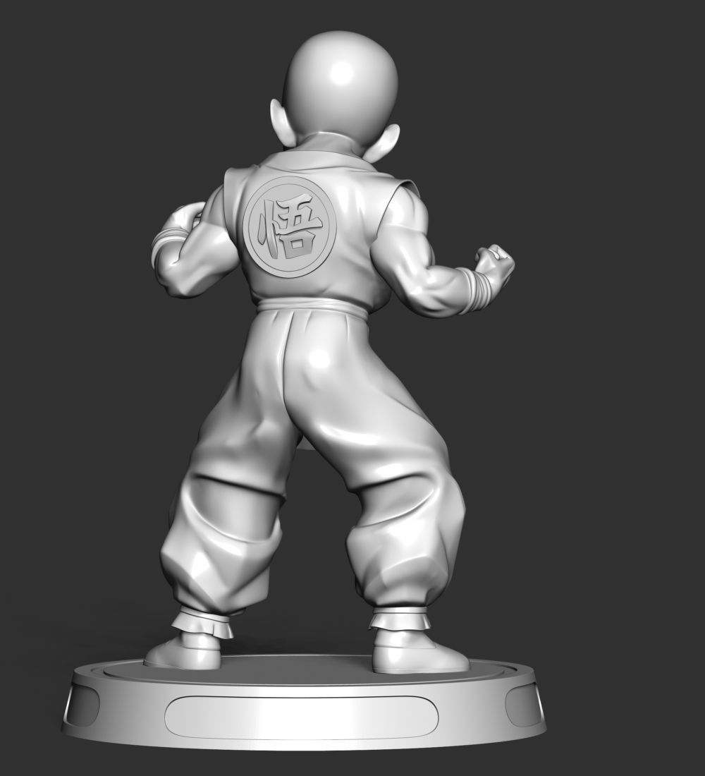 Krillin - Dragon Ball Fanart free 3D model 3D printable | CGTrader