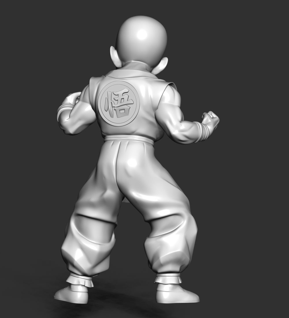 Krillin - Dragon Ball Fanart free 3D model 3D printable | CGTrader
