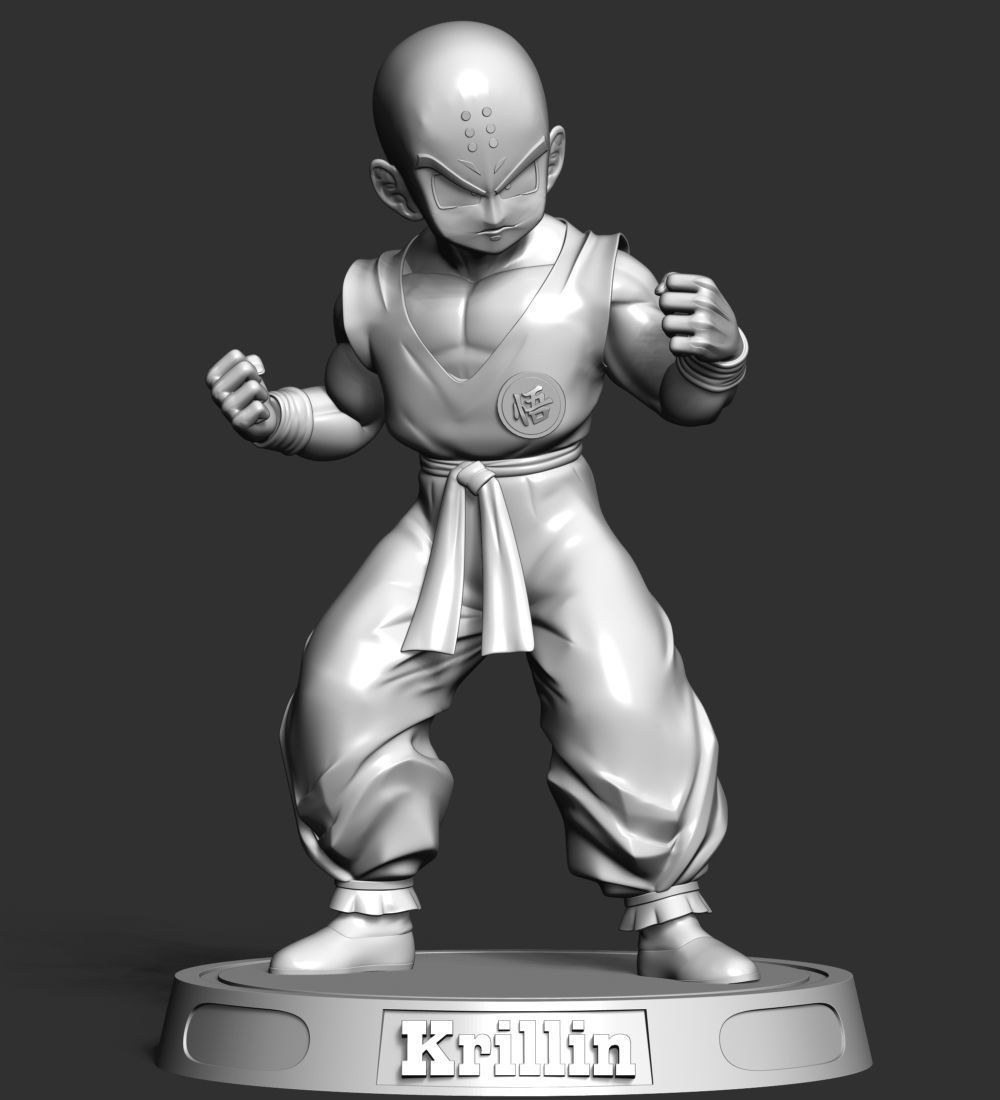 Krillin - Dragon Ball Fanart free 3D model 3D printable | CGTrader