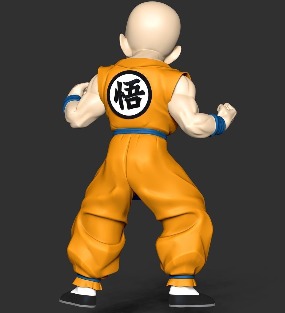 Krillin - Dragon Ball Fanart free 3D model 3D printable | CGTrader