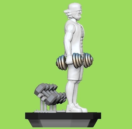 ash ketchum swole 3D model 3D printable | CGTrader