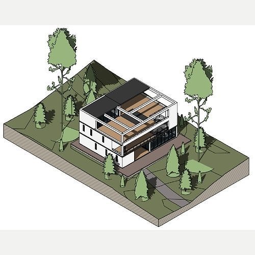3 Stories square- Revit 3D model | CGTrader