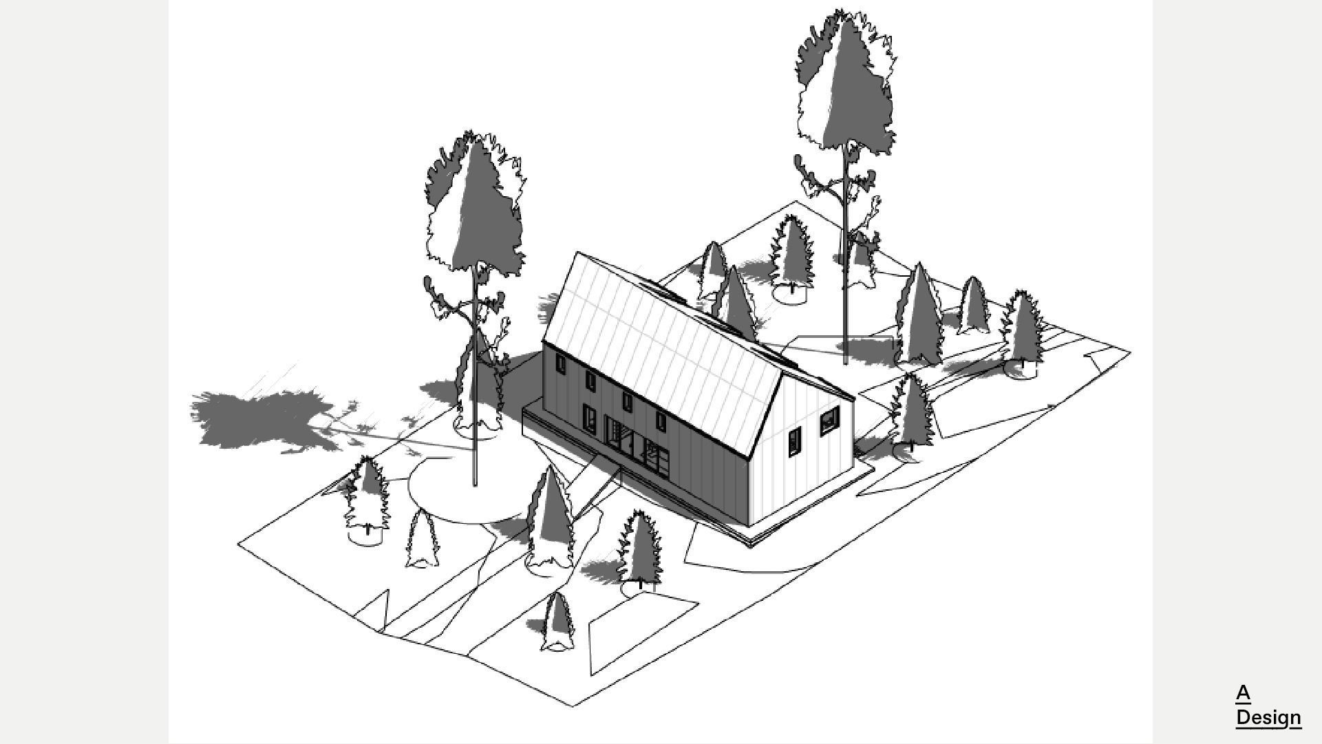 Barn house 2 - Revit 3D model | CGTrader