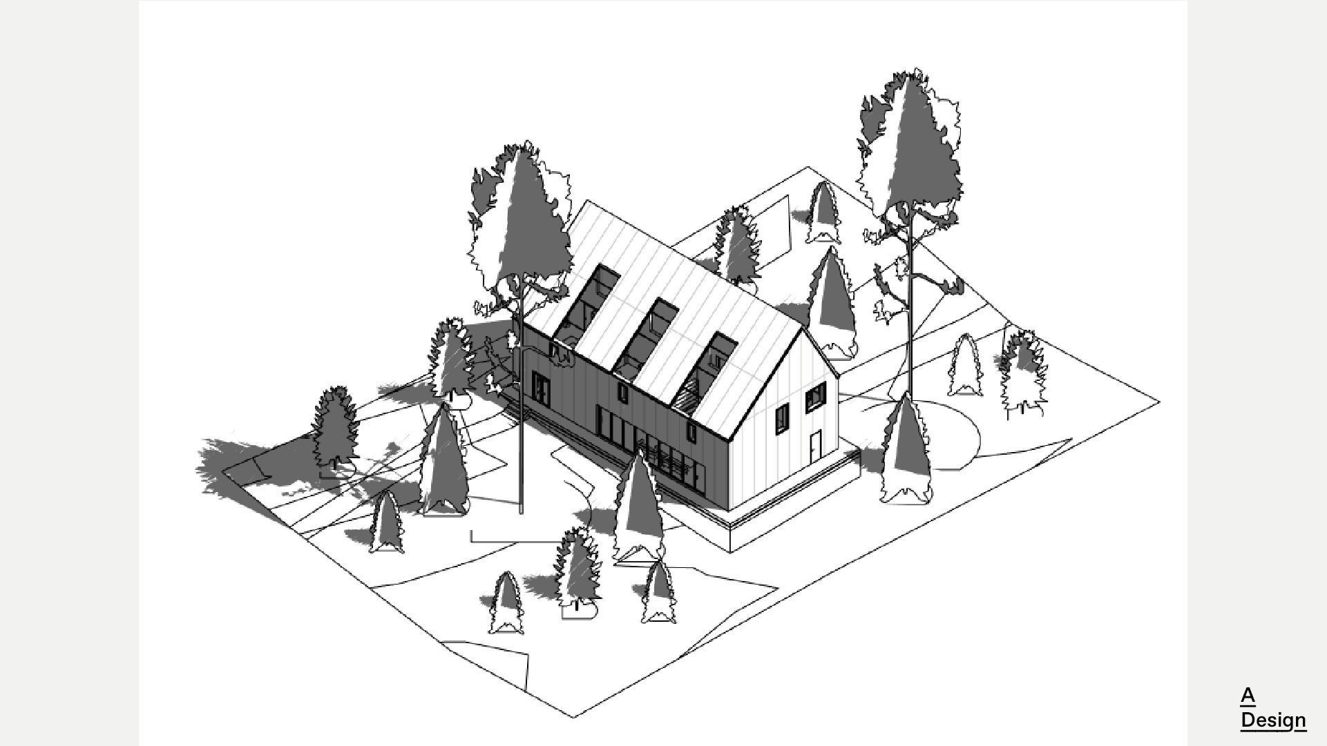 Barn house 2 - Revit 3D model | CGTrader