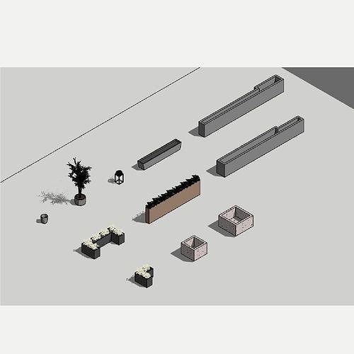 Houseplants - Revit 3D model | CGTrader