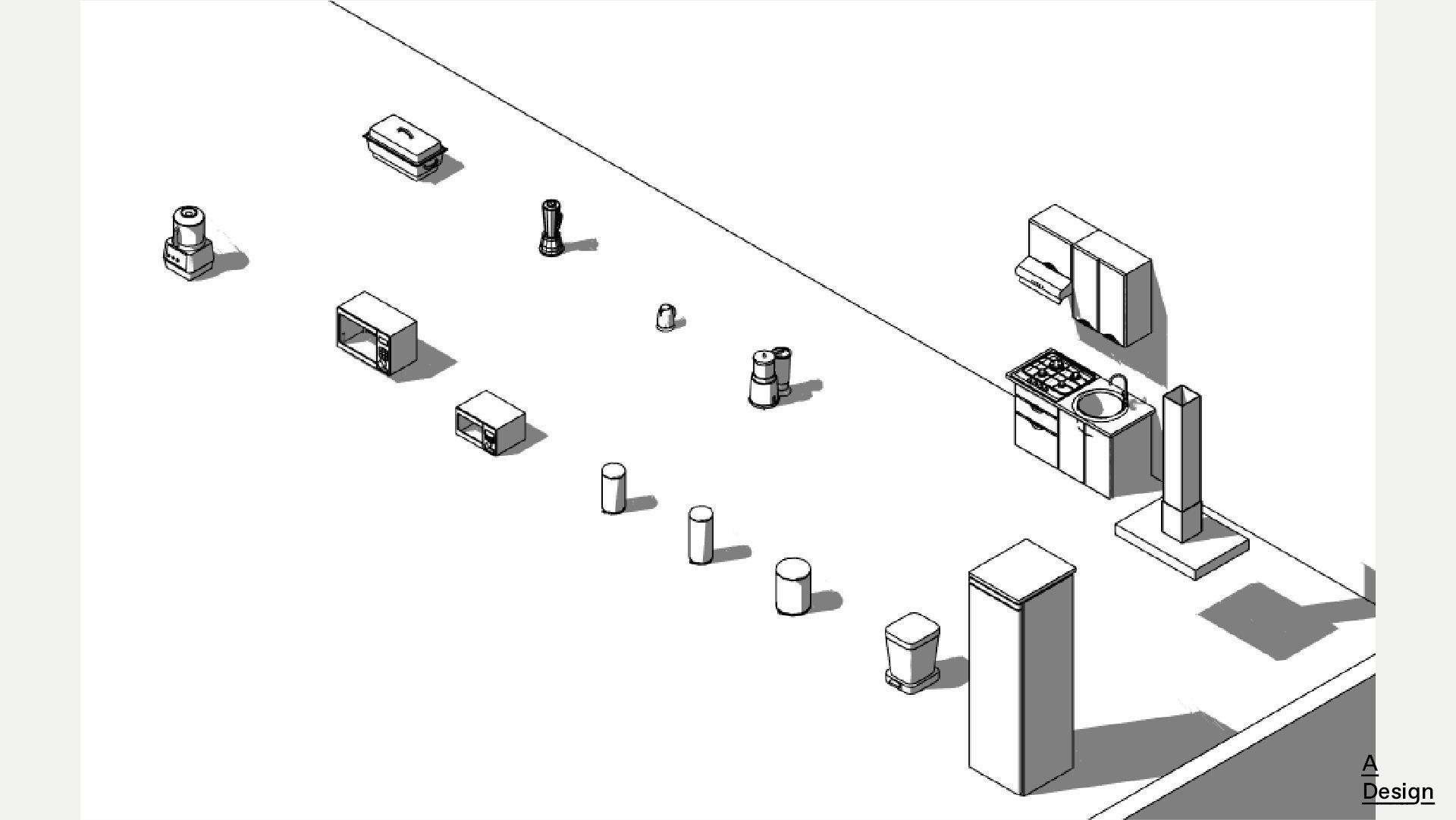 Kitchen - Revit 3D model | CGTrader