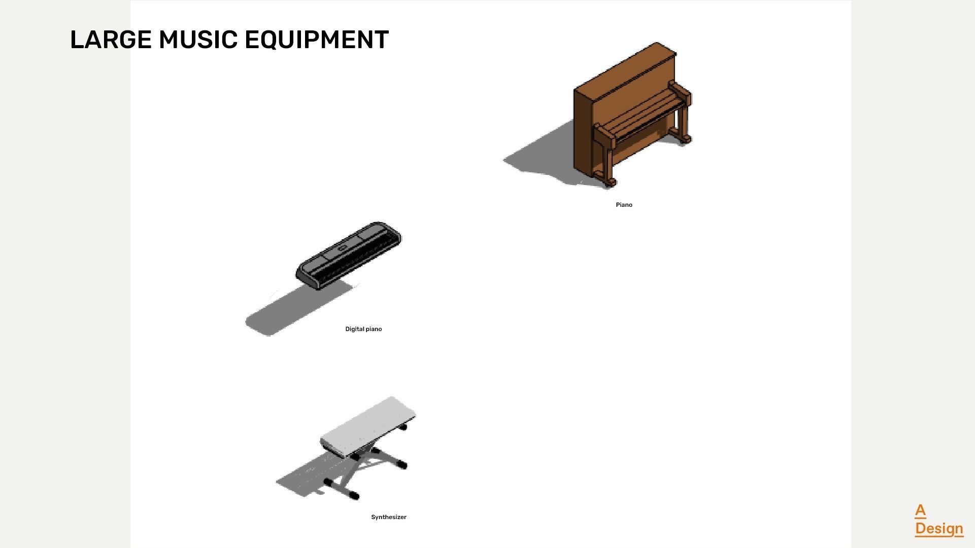 Music Equipment - Revit 3D model | CGTrader