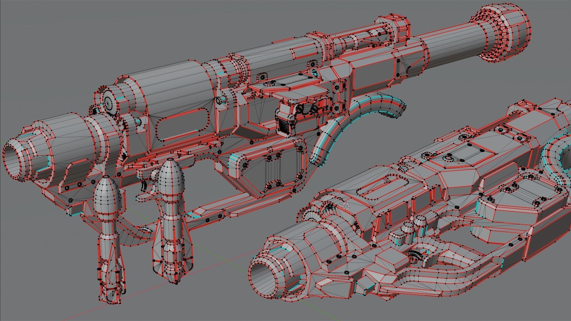 3D model Stylized Sci-Fi Rocket launcher VR / AR / low-poly | CGTrader