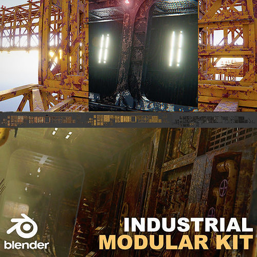 Industrial and structure Quickstart Kitbash modular assets 3D model | CGTrader