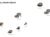 Round Tables - Pack of revit families 3D model | CGTrader